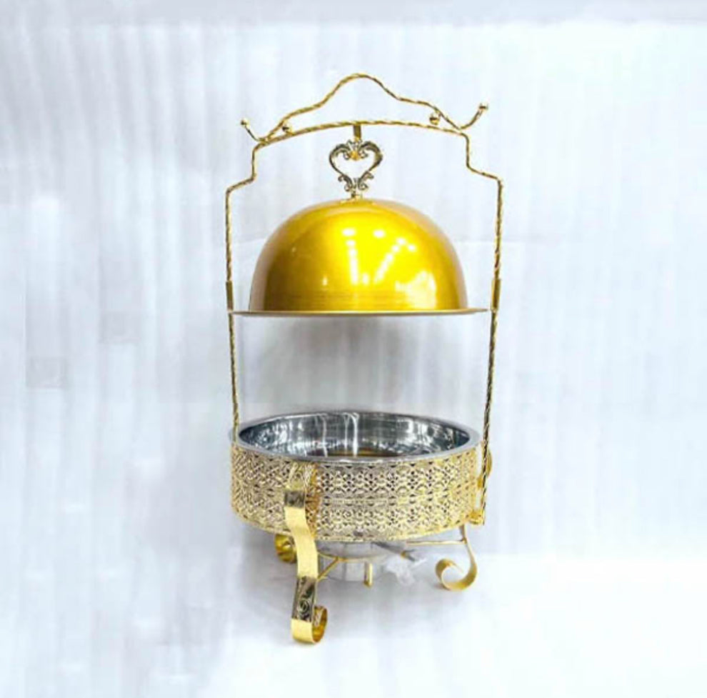 Fancy Buffet Dish With Burner Lamp – AapnaOnlineStore